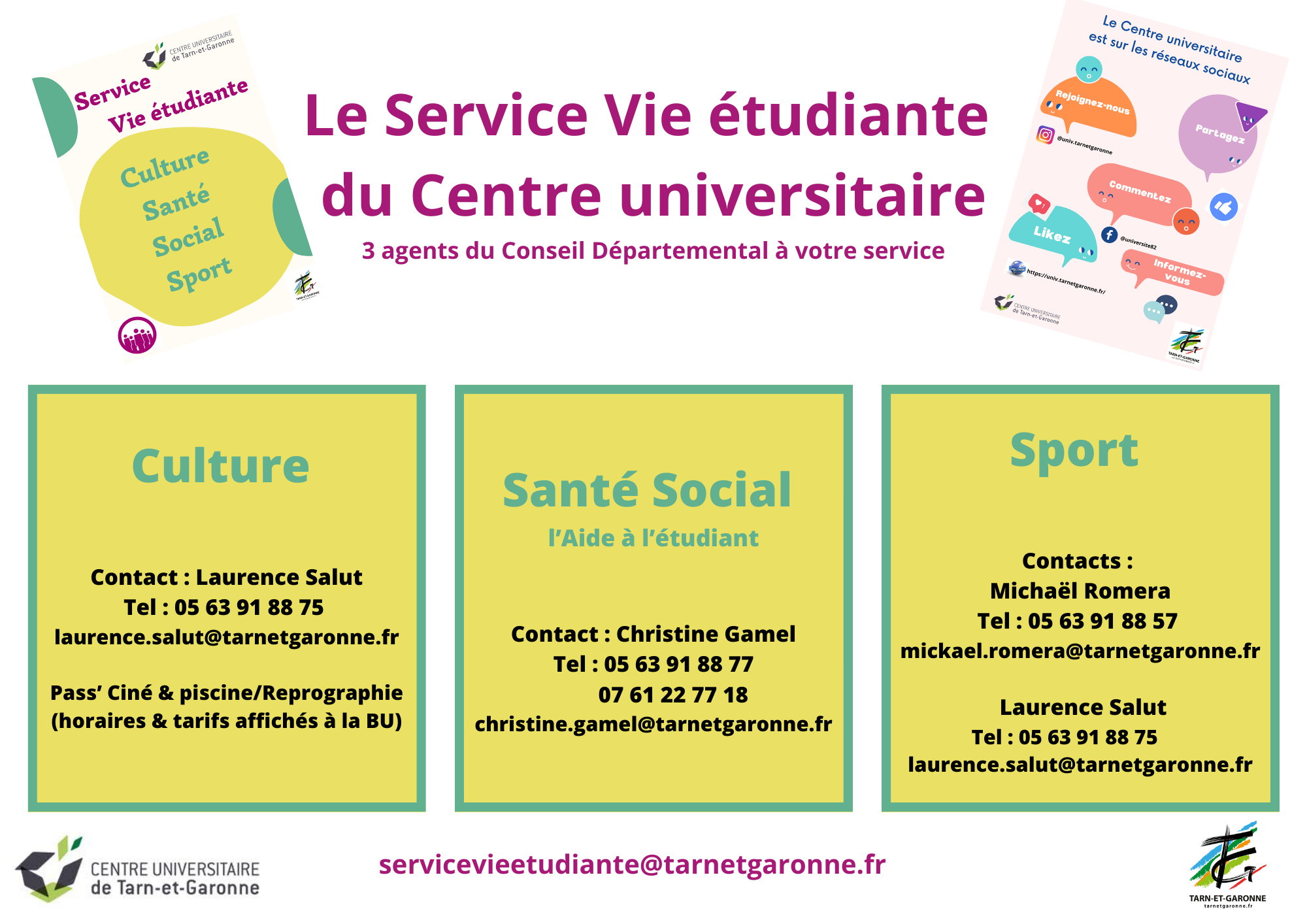 Vie étudiante | Centre universitaire